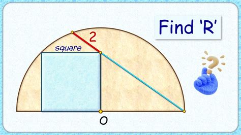 248 Square In A Semicircle Find Radius Math Olympiad Circle Cat Gmat Sat Ssc Youtube