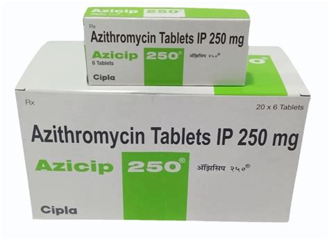 Azicip 250 Azithromycin Tablets Ip At ₹ 340box Azithromycin Tablets