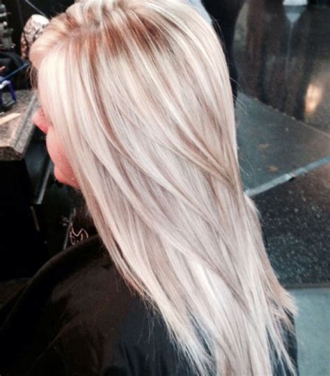 White Blonde Hair With Lowlights