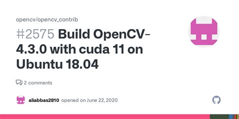Build OpenCV With Cuda On Ubuntu Issue Opencv Opencv Contrib GitHub