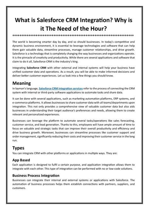 Ppt What Is Salesforce Crm Integration Why Is It The Need Of The Hour Powerpoint