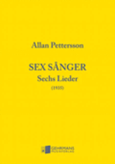 Sex Sanger Voice Sheet Music Sheet Music Plus