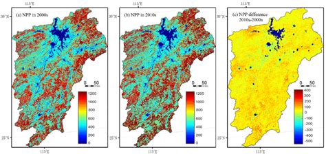Spatial Distribution Of Net Primary Productivity Npp In A 2000s Download Scientific Diagram