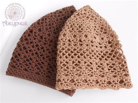 Ажурная шапочка крючком Модные узоры Вязание крючком летние шляпы