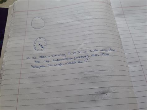 Calculate The Angle Between The Two Hands Of When The Clock Shows 525pm