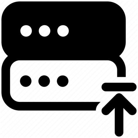Data Storage Server Database Network Arrow Up Icon Download On Iconfinder