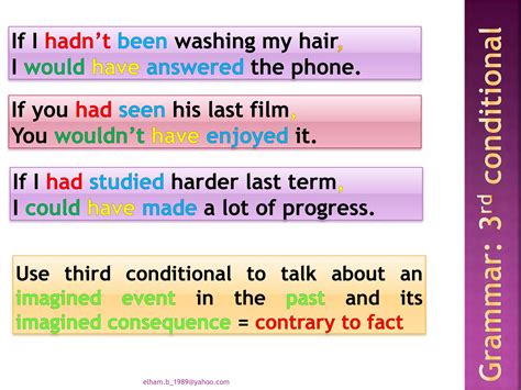 Grammar 3rd Conditional Pptx