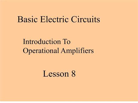 PPT Basic Electric Circuits PowerPoint Presentation Free Download ID