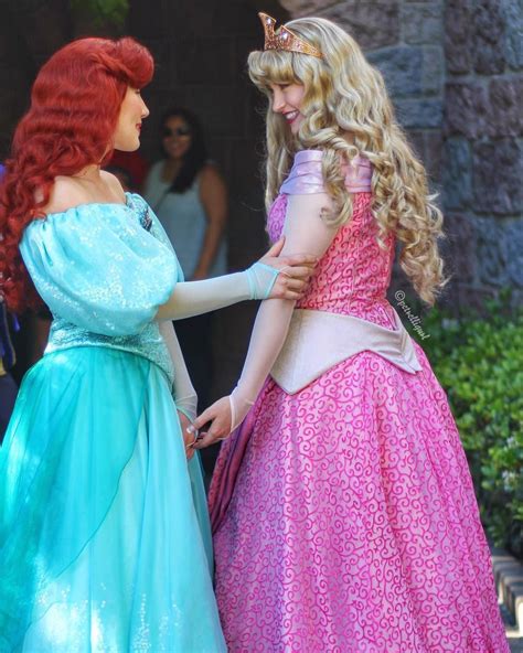 Ariel And Aurora Disney Face Characters Disney Costumes Disney Girls
