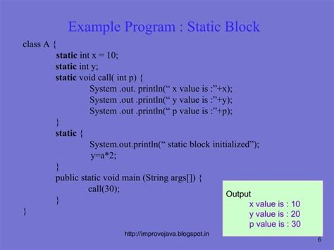 Static Blocks Final Variables 19 Programming Languages Computing