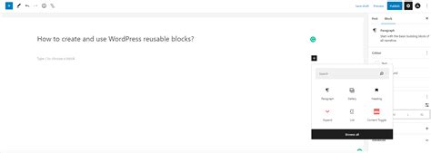 How To Create And Use Wordpress Reusable Blocks Galussothemes