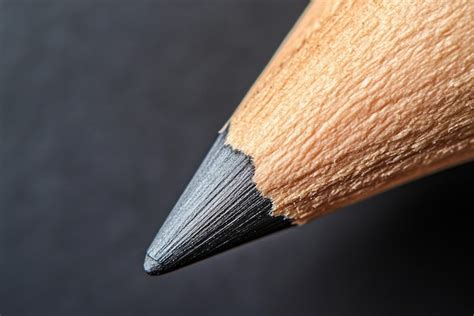 Closeup Of A Sharpened Pencil Tip Premium Ai Generated Image