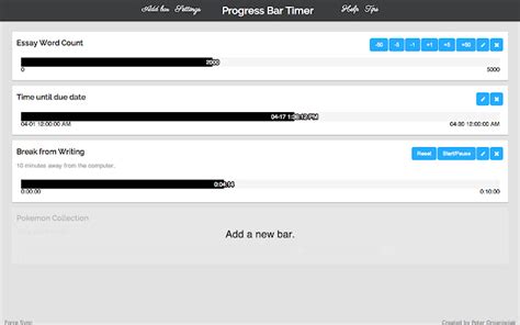 Progress Bar Timer Chrome Web Store