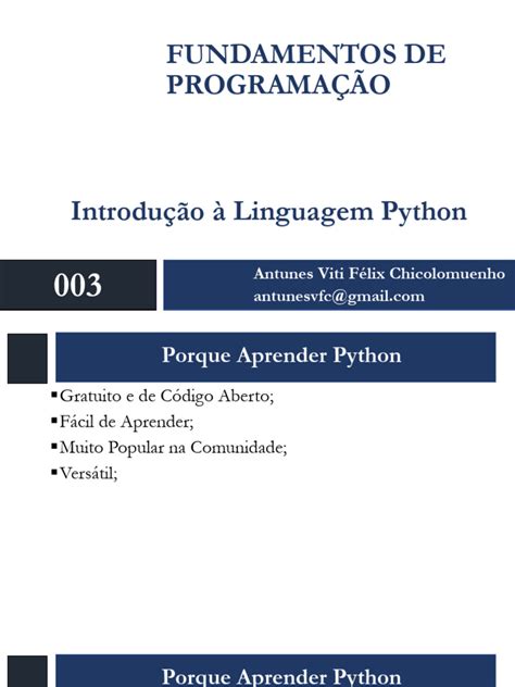 003introducaoalinguagempython Pdf Python Linguagem De Programação Linguagem De