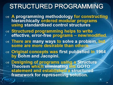 Chapter 1 Introduction To Structured Programming 1