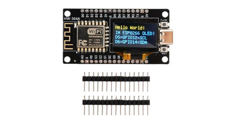 Hw 364a Esp8266 Fejlesztő Panel 0 96 Oled Kijelző Pepita Hu