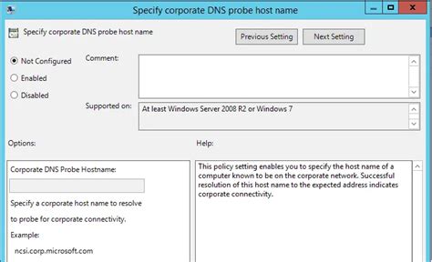 Configuring Network Connectivity Status Indicator NCSI With Group Policy Interface Technical