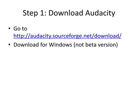 Ppt Introduction To Audacity Powerpoint Presentation Free Download