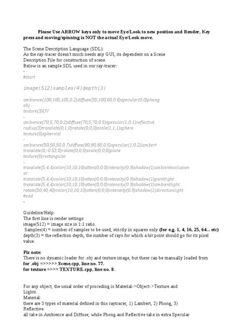 User Guide Pdf Texture Mapping Rendering Computer Graphics