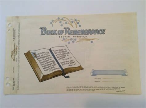 Original Lds Book Of Remembrance Sheet Vtg 1950 By Leonidas Devon