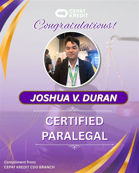 🎉 Big Congratulations To Joshua Duran Cepat Kredit Cdo Facebook