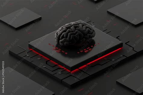 Ai Brain Chip Recycling Artificial Intelligence Ct Human Calcarine Sulcus Mind Circuit Board