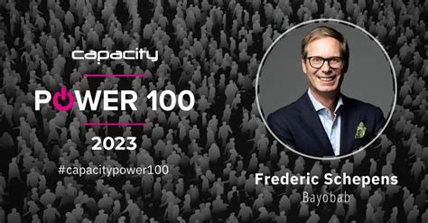 Frédéric Schepens Honoured In Capacity Media Power100 Bayobab
