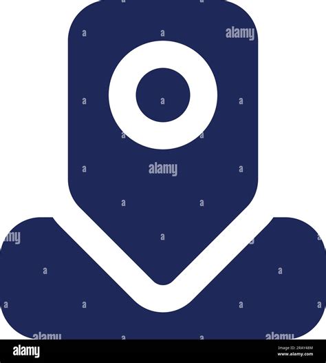 Location Pin Black Glyph Ui Icon Stock Vector Image And Art Alamy
