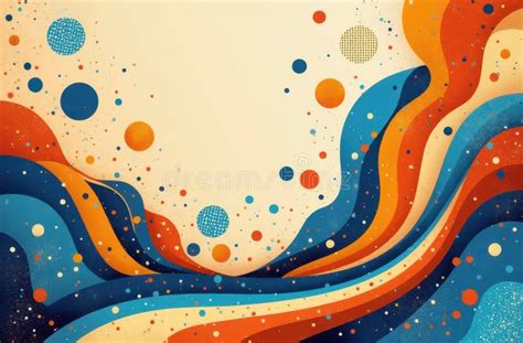 Funky Retro Abstract Bubble And Circle Design Background At 6 1 2025