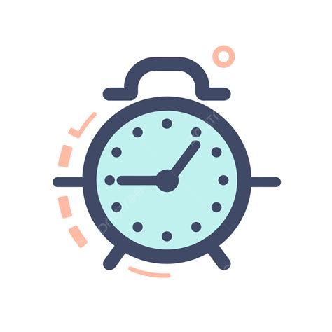 흰색 바탕에 알람 시계 아이콘 벡터 흰색 바탕에 시계를 묘사한 직계 아이콘 Flaticon 및 드리블에 의한 벡터 일러스트