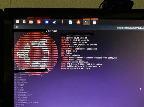 Neofetch Terminal Prompt In The Middle Of Logo R Ubuntu