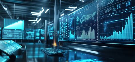 Data Analytics Dashboard Displaying Real Time Financial Market Trends