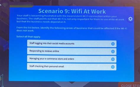 Solved Scenario Wifi At Work Our Staff Is Becoming Chegg