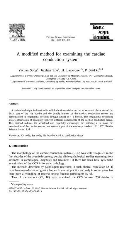 Pdf A Modified Method For Examining The Cardiac Conduction System Dokumen Tips
