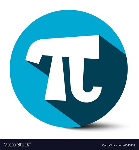 Pi Symbol 314 314159 Ludolf Flat Design Number