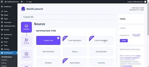 How To Create Custom Notification With Notificationx Notificationx