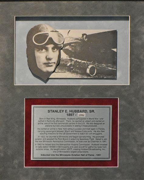 Stanley E Hubbard Sr Minnesota Aviation Hall Of Fame