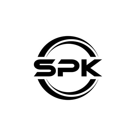Spk Letter Logo Design In Illustration Vector Logo Calligraphy Designs For Logo Poster