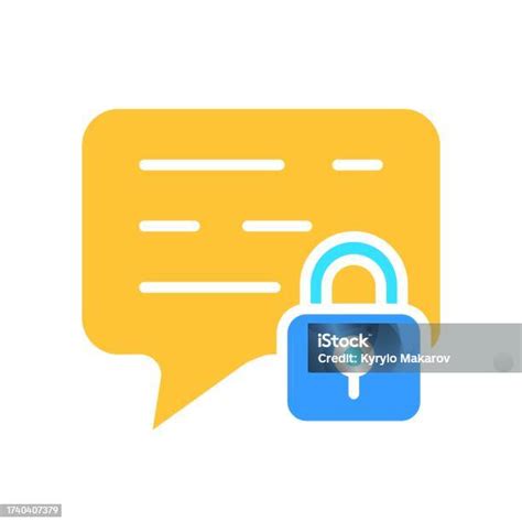 메시지 줄 아이콘이 있는 닫힌 자물쇠 보안 보호 키 문 암호 비밀 안전 해킹 사업과 광고를 위한 흰색 배경에 벡터 컬러 아이콘 0명에 대한 스톡 벡터 아트 및 기타 이미지