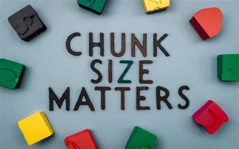 The Power Of Chunking Why Text Chunk Size Matters In Leveraging Large Language Models For Rag