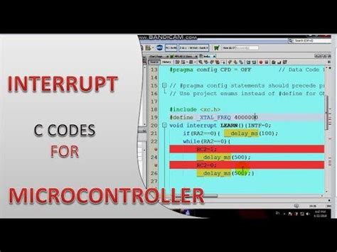 PIC 16F676 MICROCONTROLLER C CODE FOR INTERRUPT ISR C CODE SIMULATION FOR INTERRUPT Concept