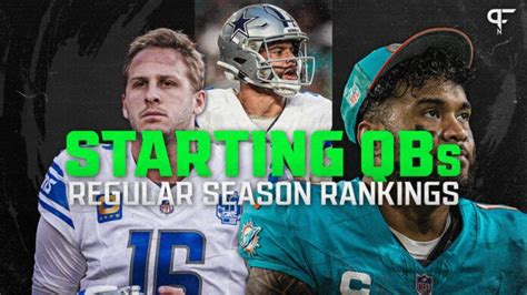 2023 24 Nfl Qb Power Rankings How Do All 66 Starting Quarterbacks