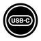 Round Icon Usb Type C Cable Plug Usb C Connector Stock Illustration Illustration Of Power