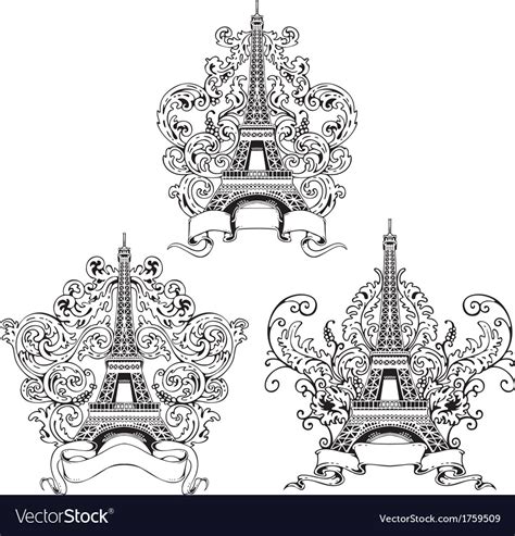 Stylized Eiffel Tower Royalty Free Vector Image