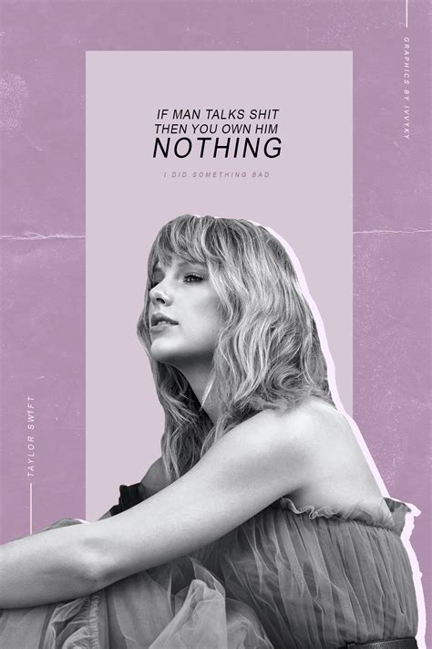 I Did Something Bad Taylor Swift Poster By Ivvyky