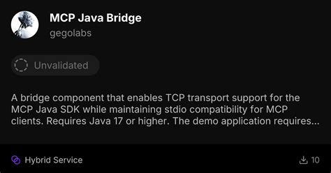 Mcp Java Bridge Mcp Servers · Lobehub