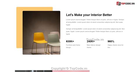 Template Website Giới Thiệu Nội Thất Bằng Html Và Css 2021