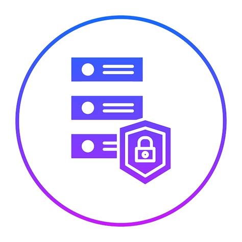 premium vector server security vector illustration