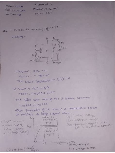 Analog Electronics Assignment 1 Pdf