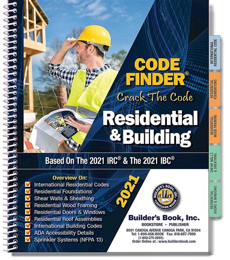 Residential And Building Code Finder Based On The 2021 Irc And 2021 Ibc Builders Book Inc